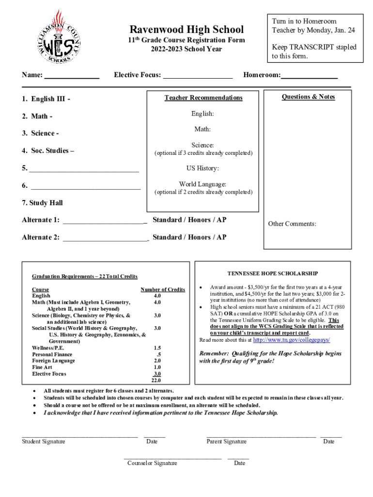 Fillable Online Class/Course RegistrationRighetti High School Counseling ... Fax Email Print ...