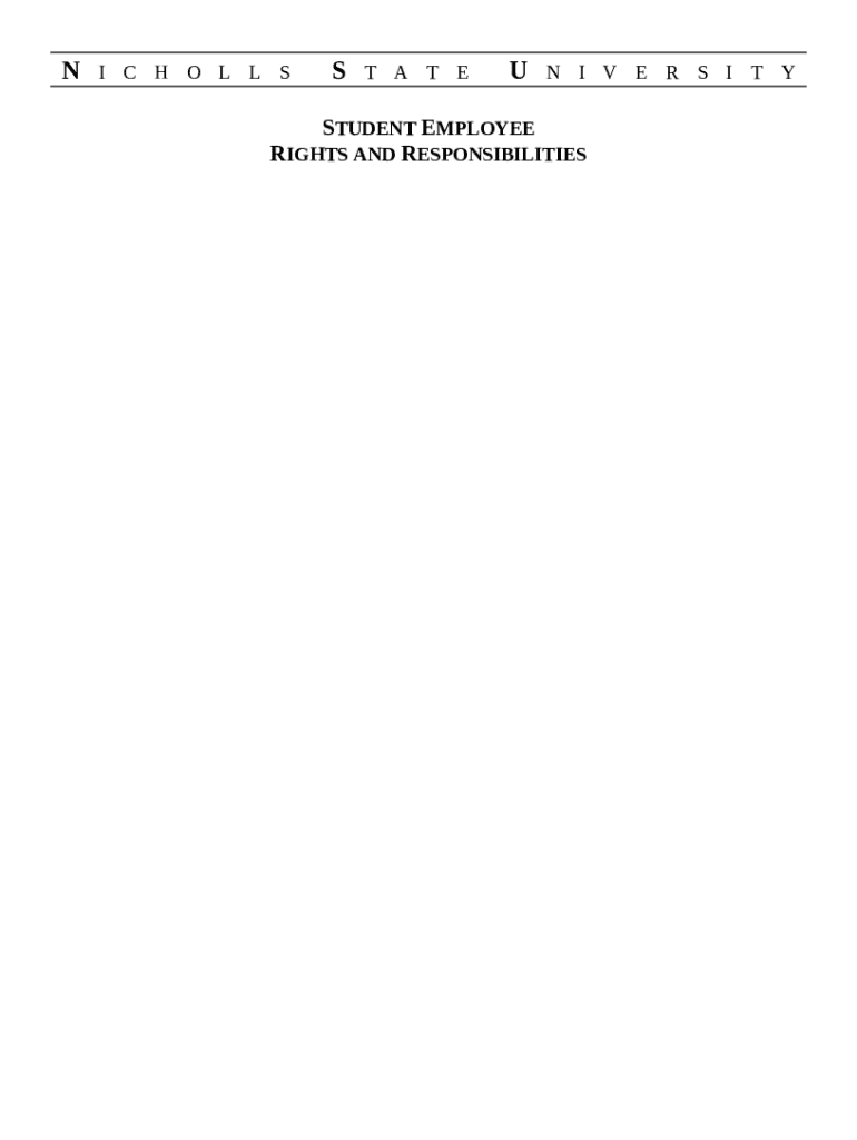 s and Manuals - Financial Aid - Nicholls State University Doc Template ...
