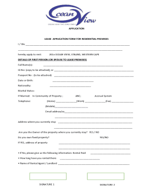 Fillable Online Rental Application Form PDF & Word - Legal Templates ...