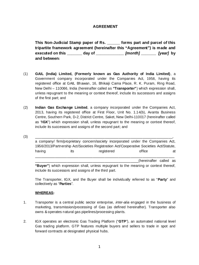 AGREEMENT This Non-Judicial Stamp paper of Rs. 200 s ... Doc Template ...