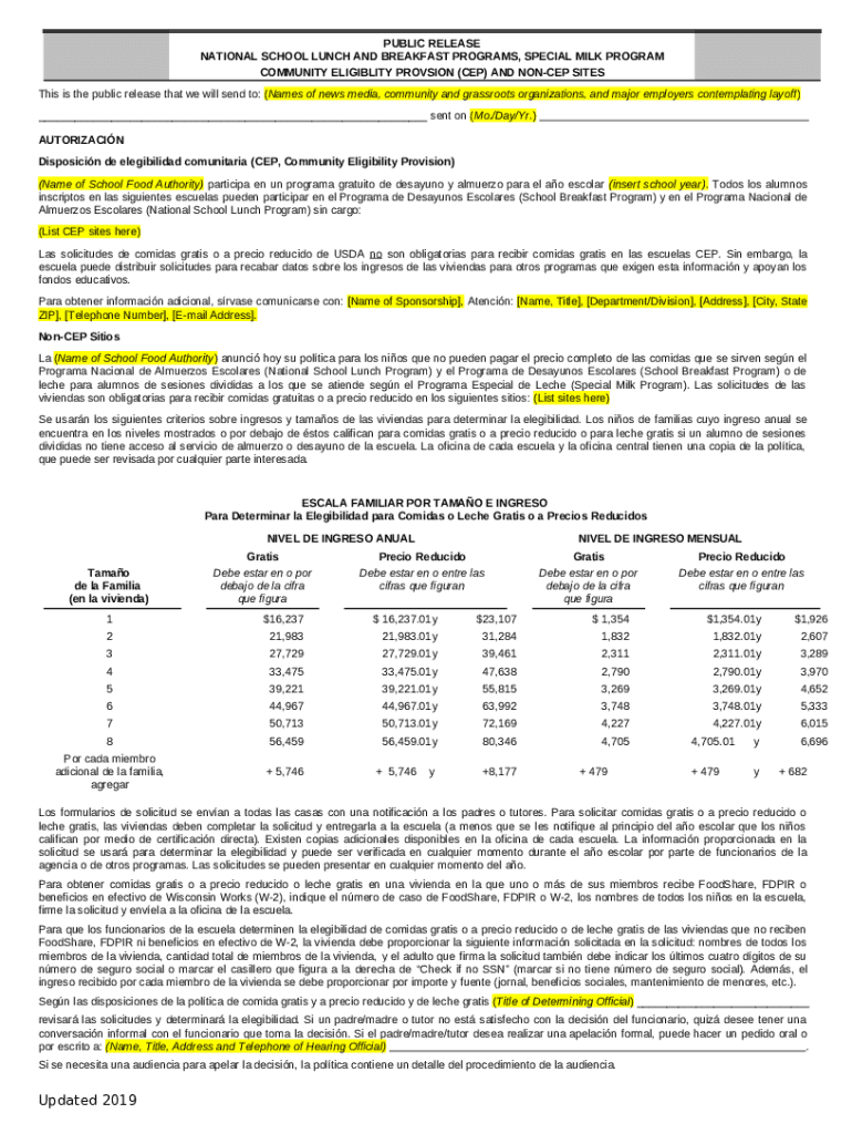 Community Eligibility Provision (CEP)Nebraska Department ... - dpi wi Doc Template | pdfFiller