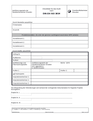 DIN EN ISO 3834 - Handwerkskammer Dresden Doc Template | pdfFiller
