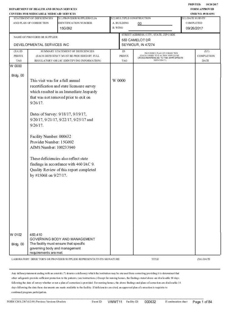 Fillable Online This visit was for a full annual recertification and ...