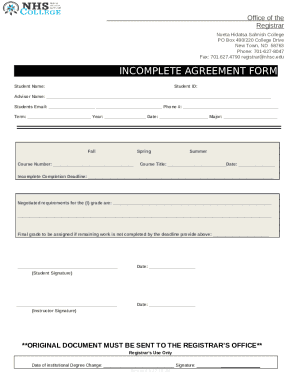 TRANSCRIPT REQUEST - NHS College Doc Template | pdfFiller