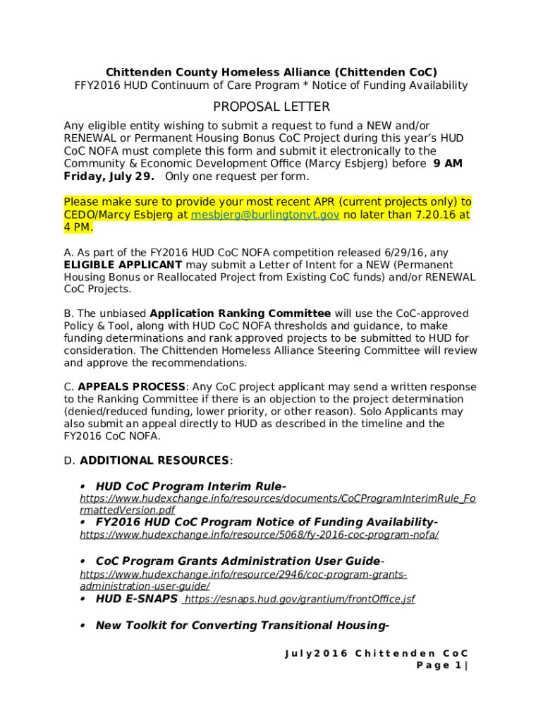Legal Notice: FY2022 HUD Continuum of Care Program ... Doc Template ...