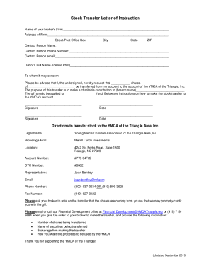 Fillable Online Sample Letter of Instruction Fax Email Print - pdfFiller