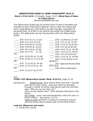 Study Guide for Mark 2 by David Guzik - Blue Letter Bible Doc Template ...