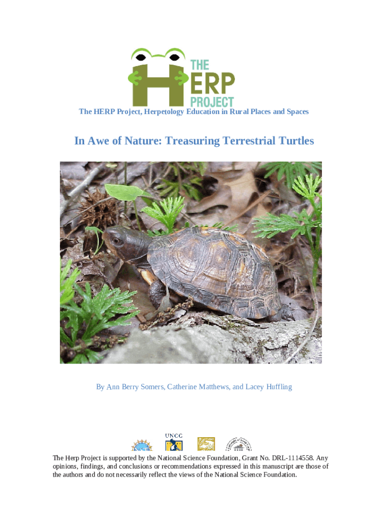 Herpetology Education in Rural Places & Spaces - The HERP ...