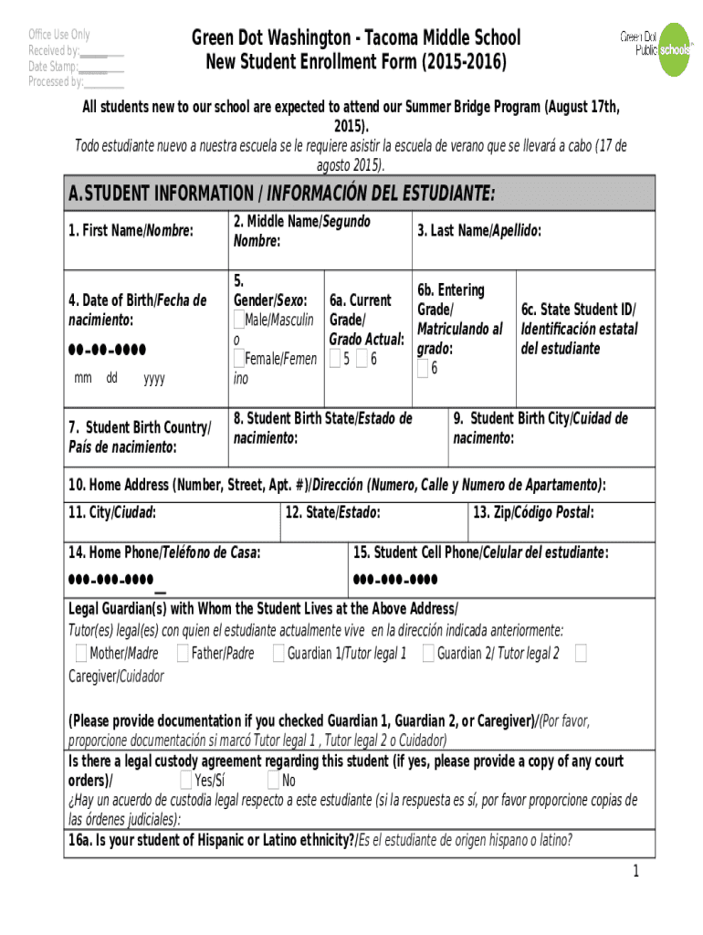 parent/guardian ination/inacin del padre o tutor legal Doc Template ...