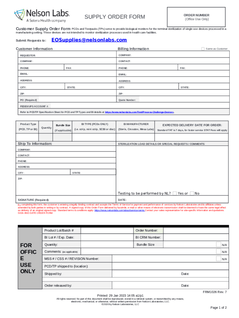 PCD-Supply-Order--FRM1026.docx - Nelson Labs Doc Template | pdfFiller
