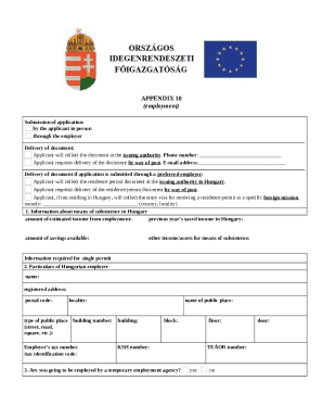 Application for Residence Permit - API Abroad Doc Template | pdfFiller