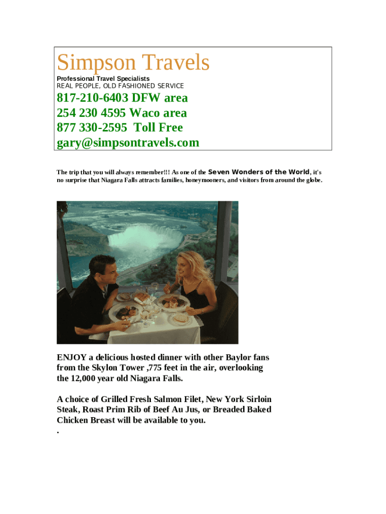 Simpson Travels Doc Template | pdfFiller