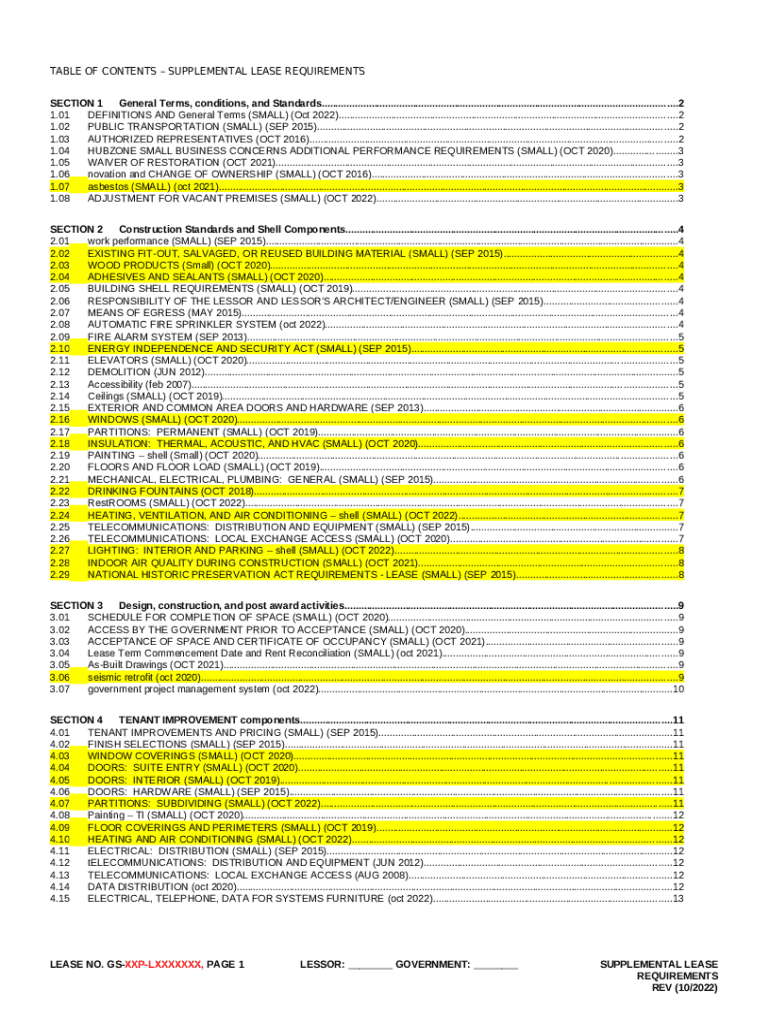 A - Exhibit A - Global Lease Template L100 (Oct. 2021)(USAO ... Doc ...