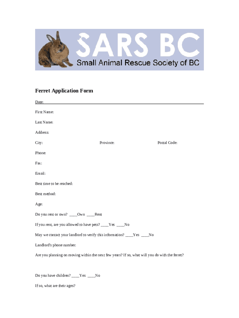 PUP Adoption Application and Agreement - PUP Dog Rescue Doc Template ...