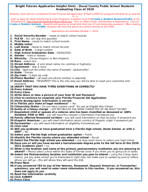 Florida Financial Aid Application (FFAA) Guide.pub Doc Template | pdfFiller