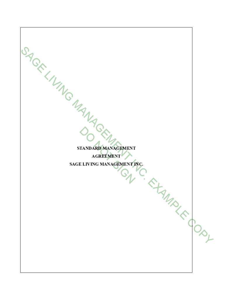 Fillable Online STANDARD MNG AGREEMENT 2022-23.docx Fax Email Print - pdfFiller