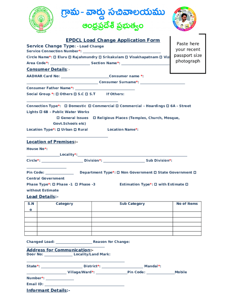 EPDCL Category Change Application PDFPrivacyAccess ... Doc Template ...