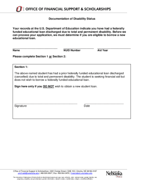 Fillable Online Automatic Total and Permanent Disability Discharge through ... Fax Email Print ...