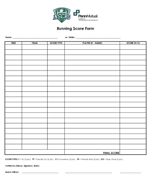 Fillable Online Basketball Score Sheet: Running score for the home and ...
