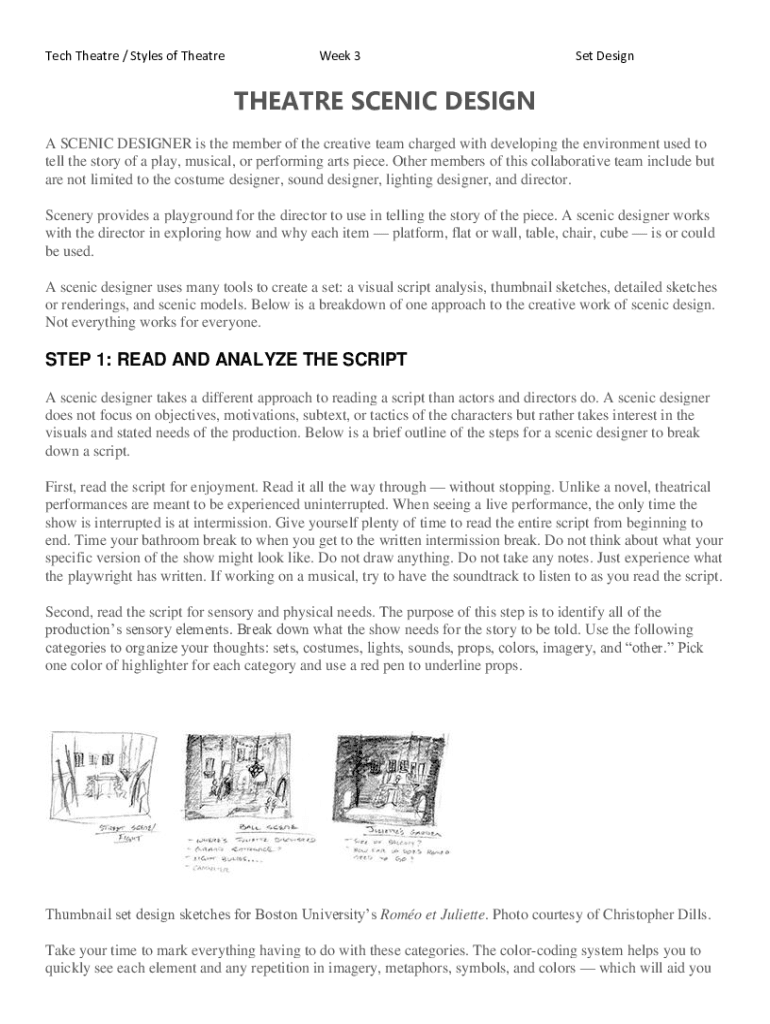 Fillable Online Step-by-Step Guide to Set Design - Dramatics Magazine ...