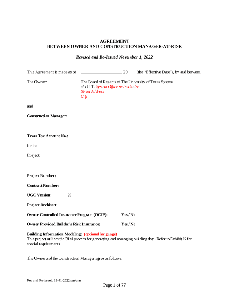 1 AGREEMENT THIS AGREEMENT made this - cms utsystem Doc Template ...