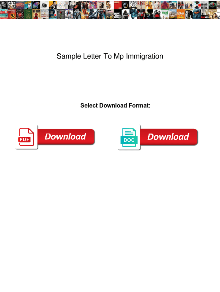 Fillable Online Sample Letter To Mp Immigration. Sample Letter To Mp ...