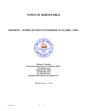 minority / women business enterprise plan (m / wbe) Doc Template ...