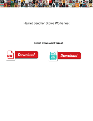 Fillable Online Harriet Beecher Stowe Worksheet. Harriet Beecher Stowe Worksheet paid Fax Email ...