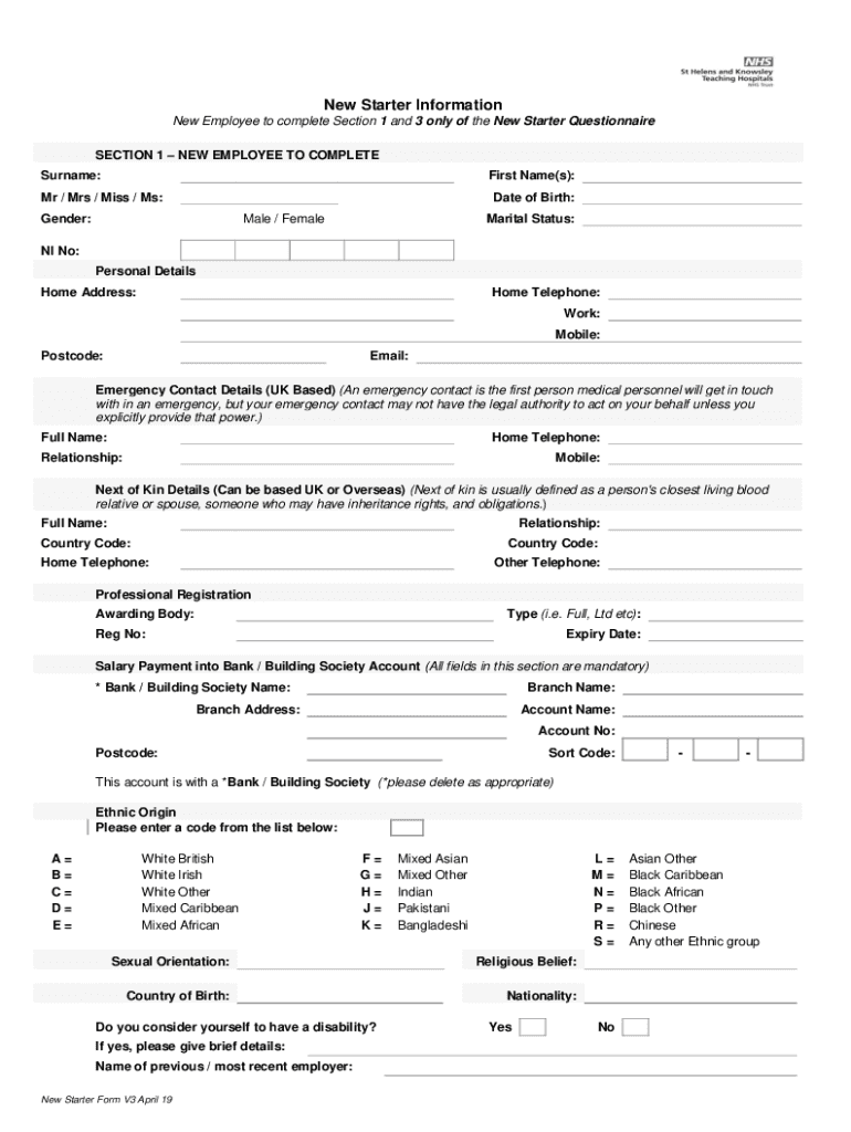 Fillable Online Payroll New Employee Form v9.xlsx - Marsland Nash ...