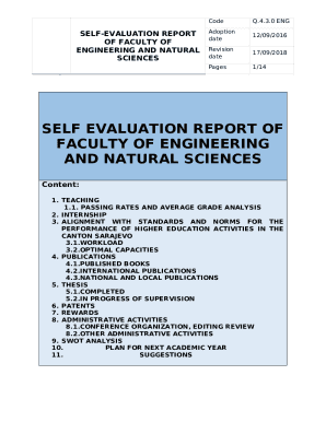 self-evaluation report of faculty of engineering and natural ... Doc ...