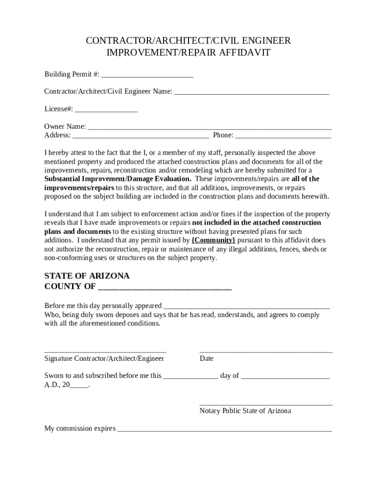 Seal Affidavit - Arizona State Board of Technical Registration Doc ...
