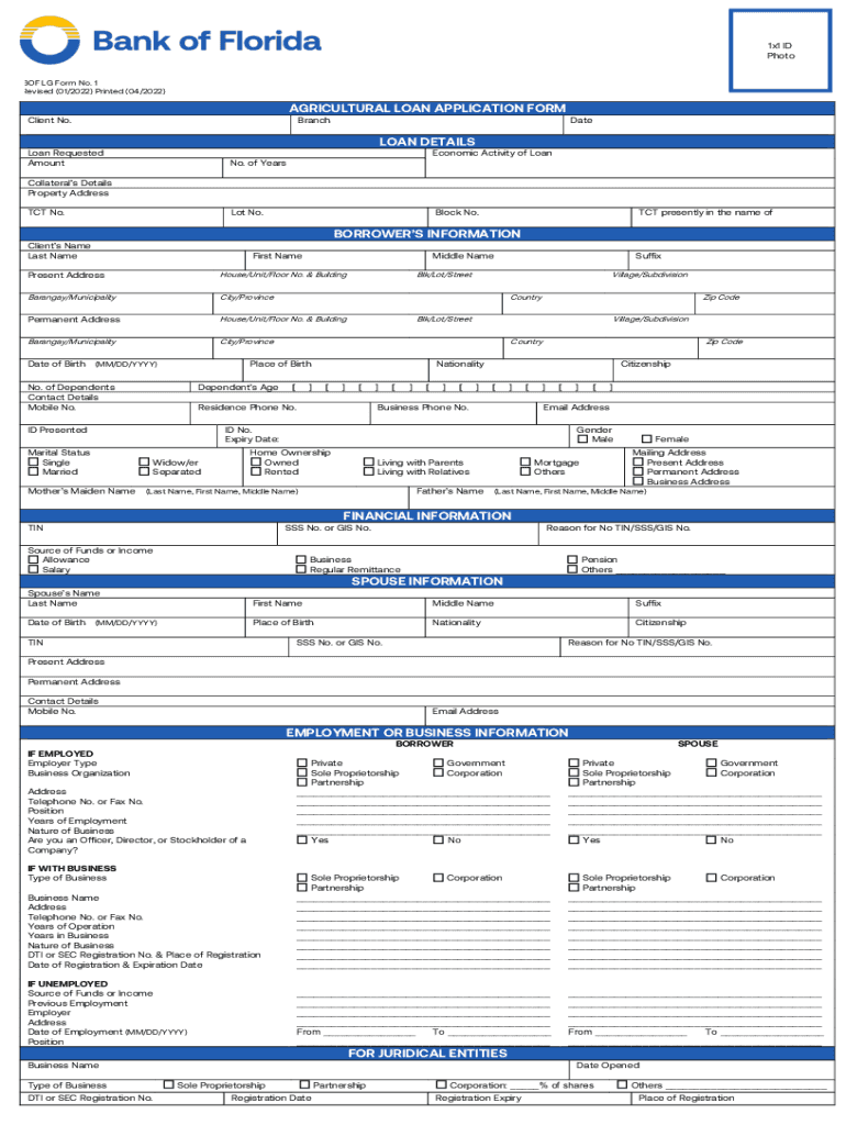 Fillable Online agricultural loan application form - Squarespace Fax ...