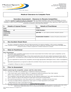 ON SITE MEDICAL RESPONSE Doc Template | pdfFiller