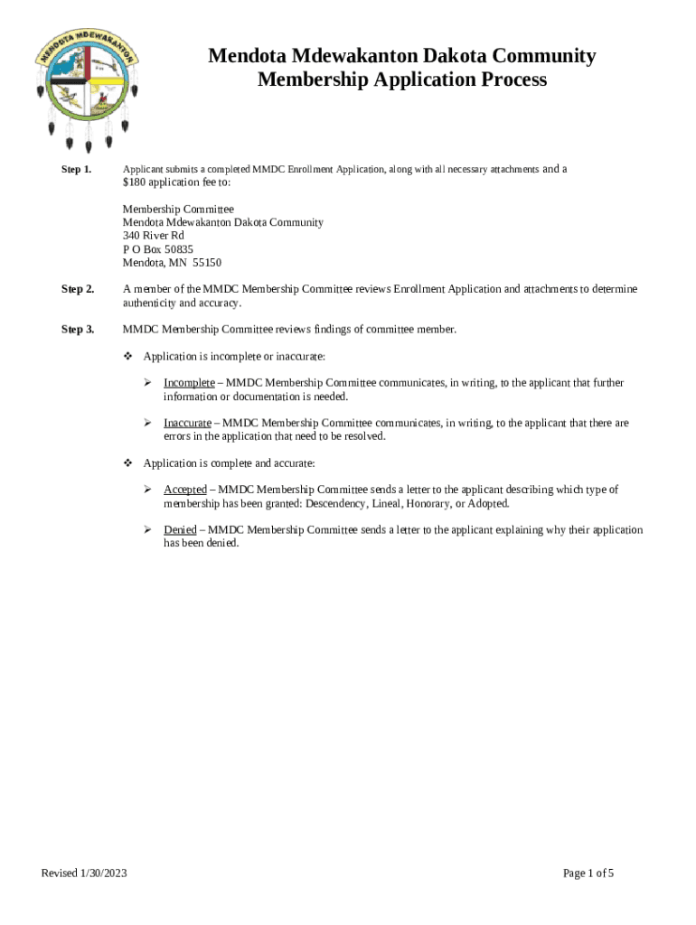 Membership Application Process Doc Template | pdfFiller