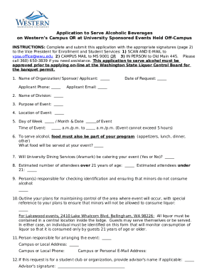 UAF Alcohol Beverage Application Instruction Sheet Doc Template | pdfFiller