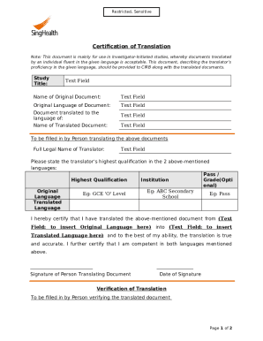 Certification of Translation Note: This document is mainly for ... Doc ...