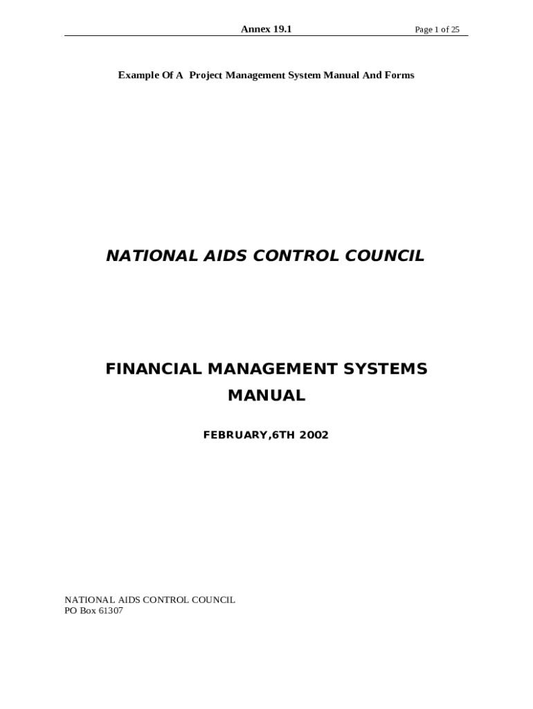 Example Of AProject Management System Manual And s - web worldbank Doc ...