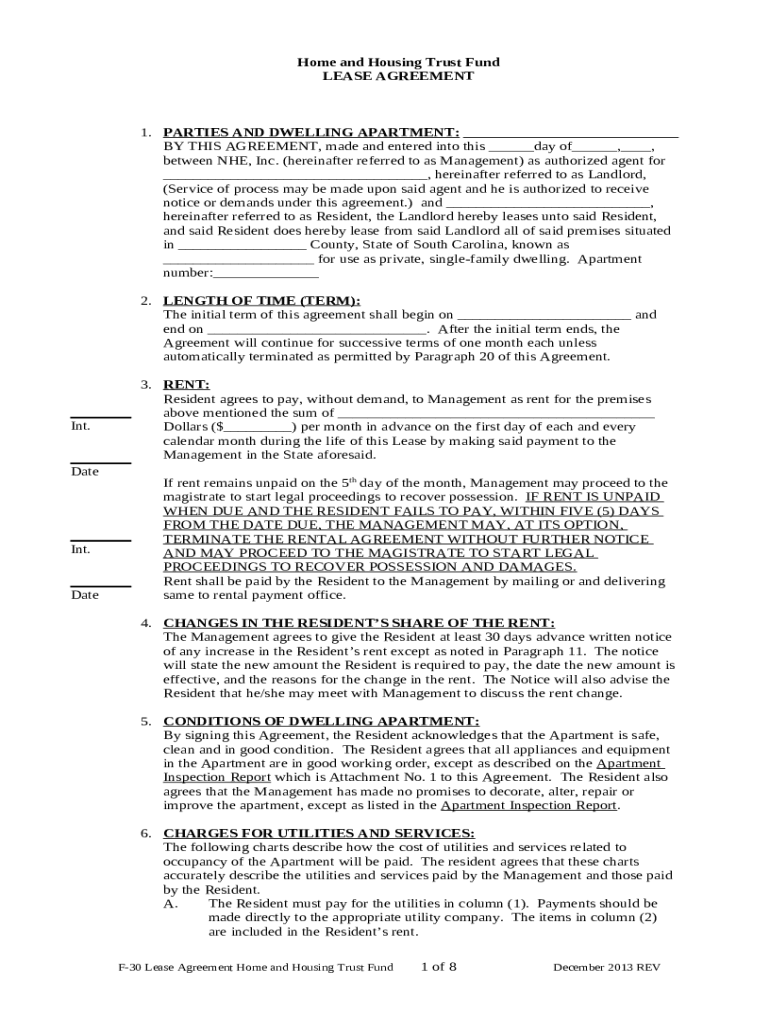 LEASE AGREEMENT - NHE Inc Doc Template | pdfFiller
