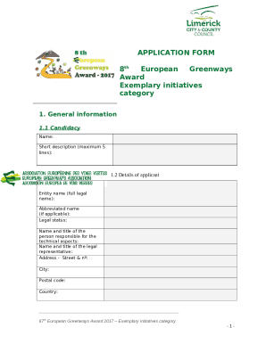 Annex 1 - Application - European Commission Doc Template | pdfFiller