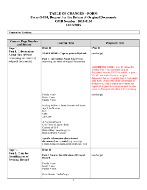 G-884, Request for the Return of Original ... - USCIS Doc Template ...