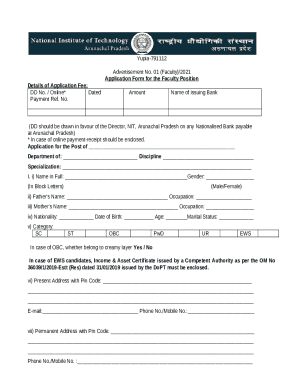 Demand Draft Application - HBL Doc Template | pdfFiller