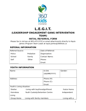 Leadership Engagement Gang Intervention Team (LEGIT) Doc Template ...