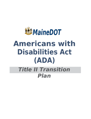 Step 6 - Develop a Transition Plan - ADA Title II Action Guide Doc ...