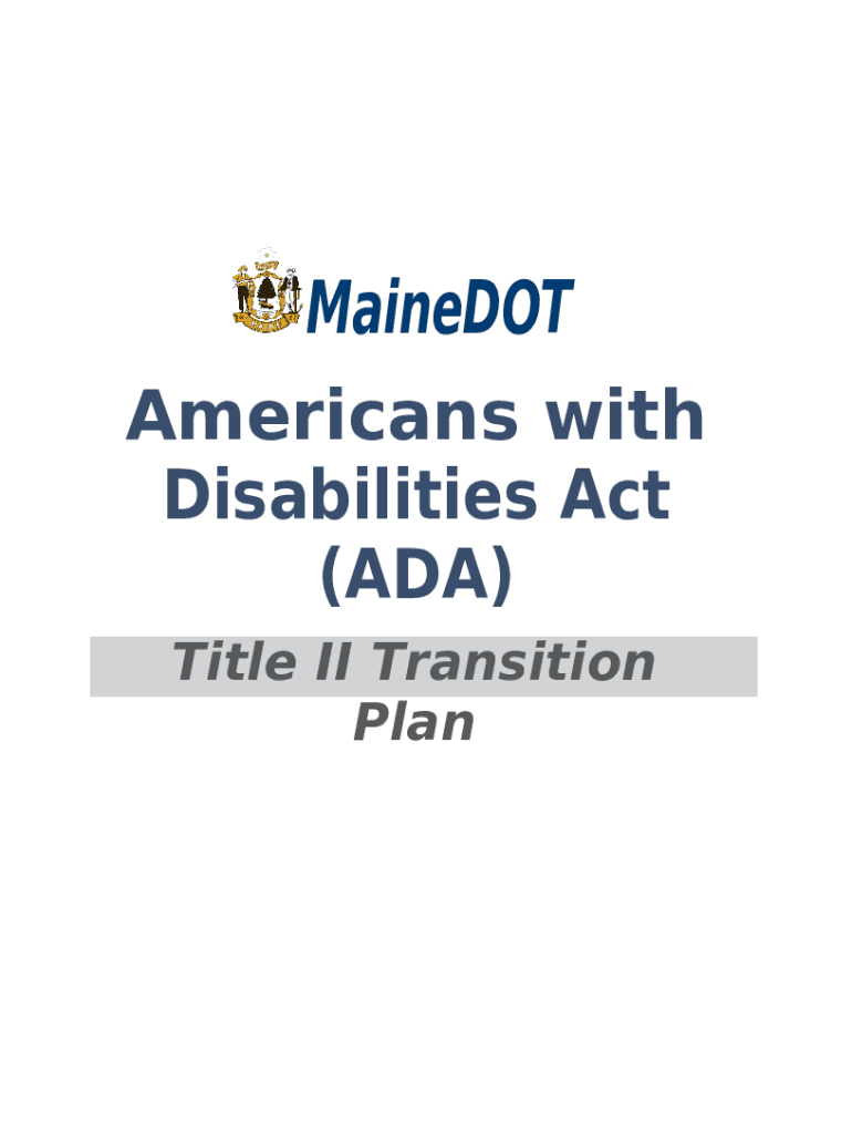 Step 6 - Develop a Transition Plan - ADA Title II Action Guide Doc ...