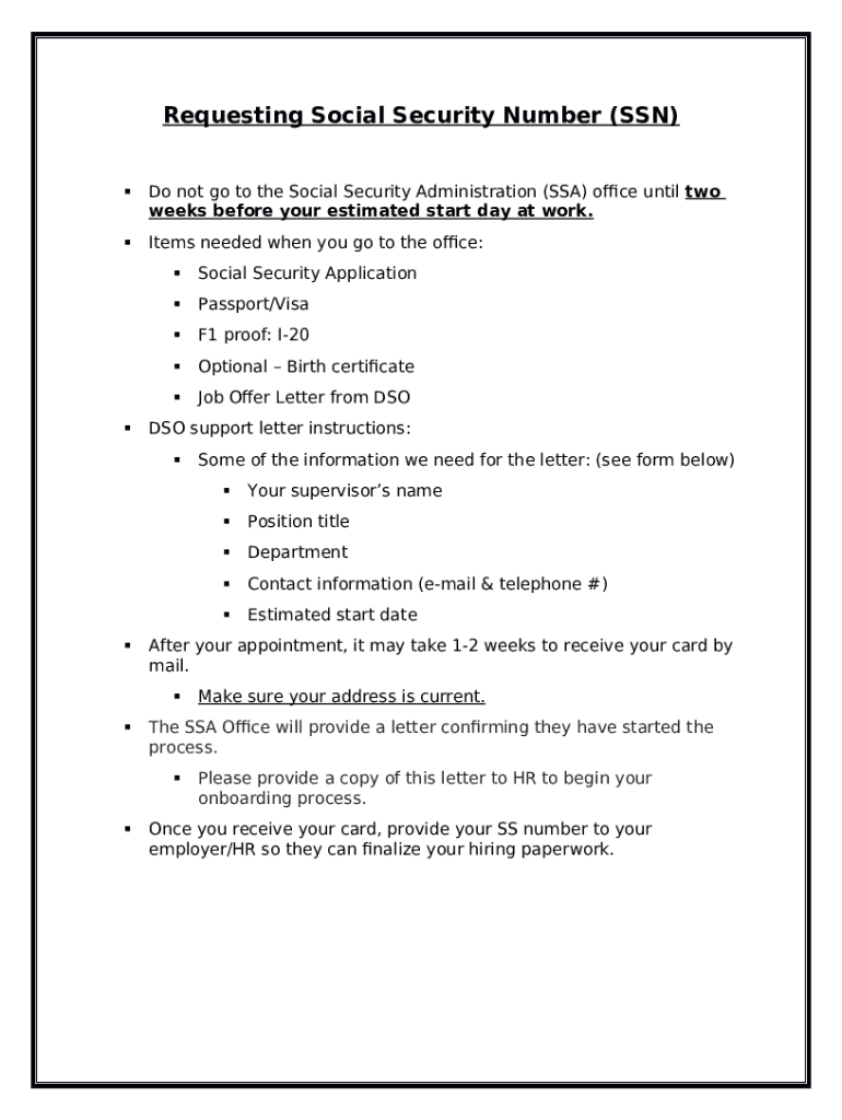 A Newand FasterWay to Request a Social Security Card Doc Template ...