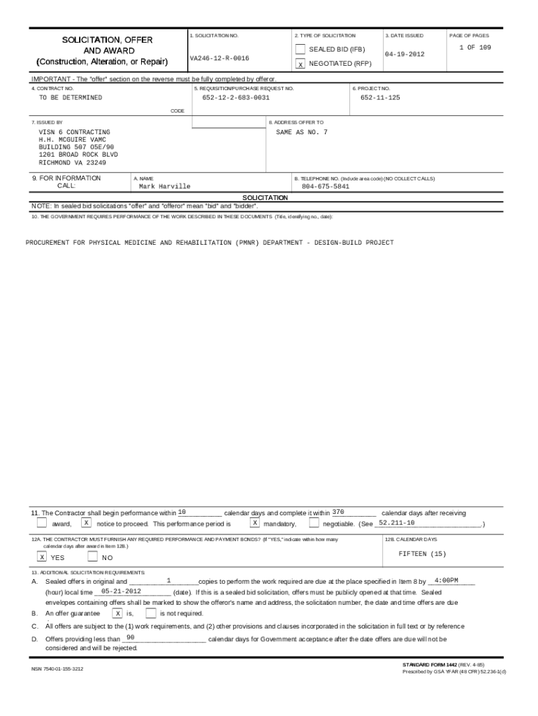 proposal submittal requirements & selection criteria Doc Template ...