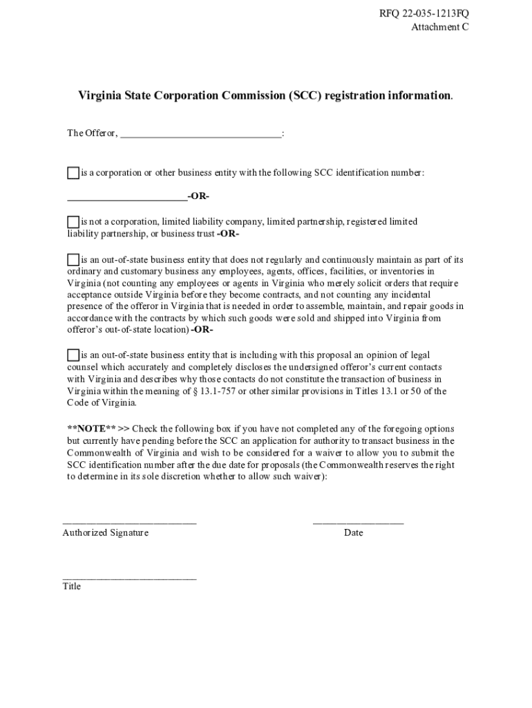Fillable Online STATE CORPORATION COMMISSION FORM Fax Email Print ...
