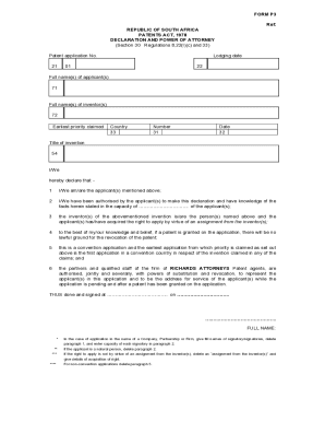 Fillable Online riclaw co FORM P3 - Richards Attorneys Fax Email Print ...