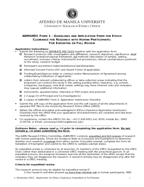 M&D Training workshop - Filling of Ethical Clearance s Doc Template ...