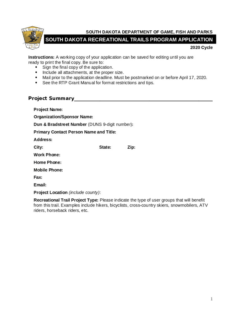 Letter of intent A completed and signed RTP application Maps ... - gfp ...